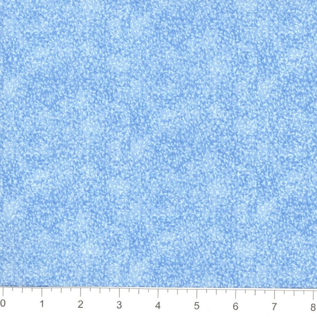 Itsy Bitsy Light Blue Cotton Fabric Floral Fabric by the Yard Fabric ...