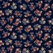 Timeless Treasure Navy Tossed Small Vintage Floral Premium Quilting ...