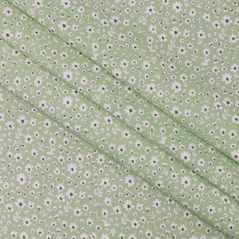 Sage Floral Fabric - Etsy