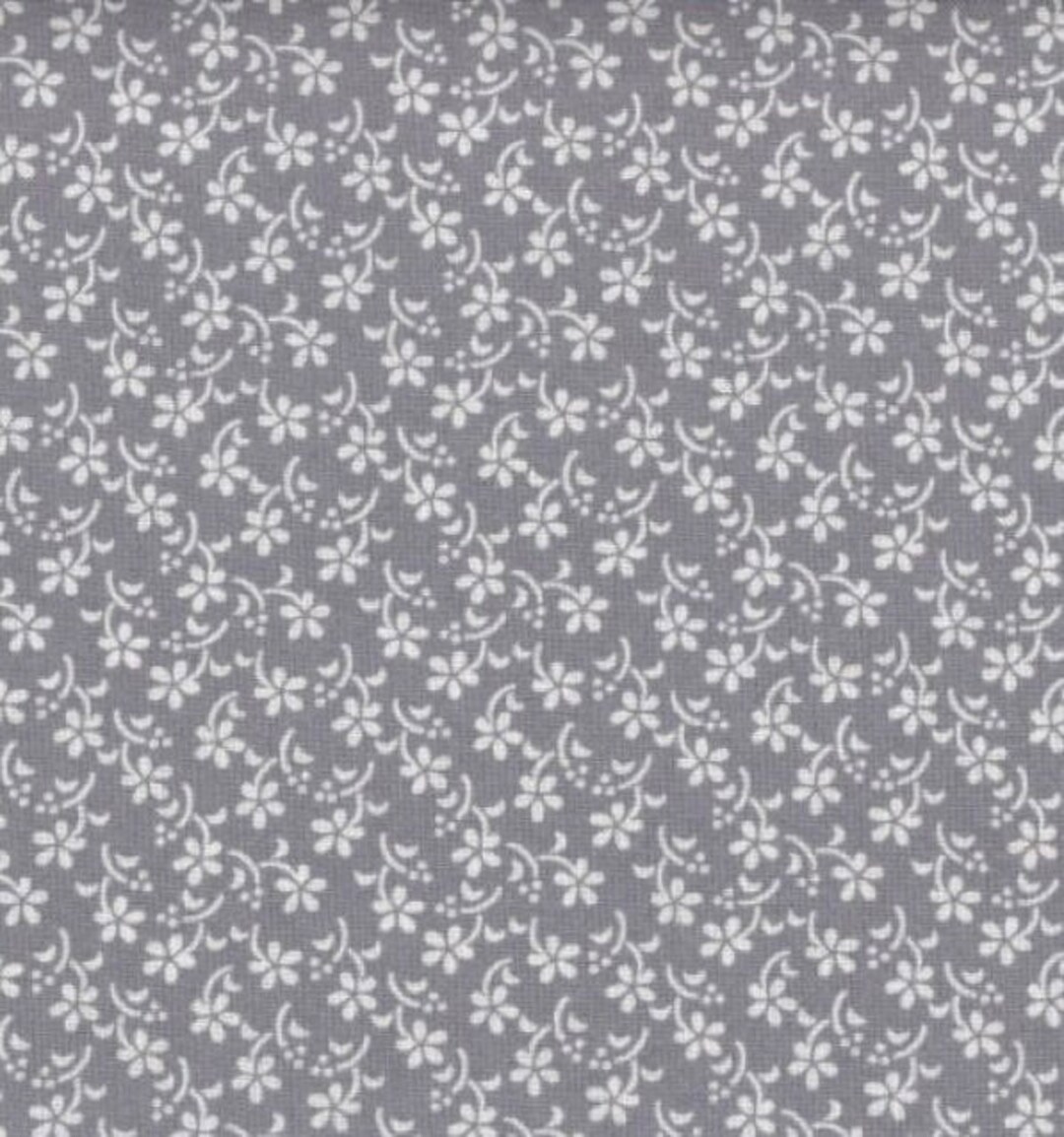 Gray Vintage Look 1800s Calico Premium Cotton Fabric by the Yard - Etsy