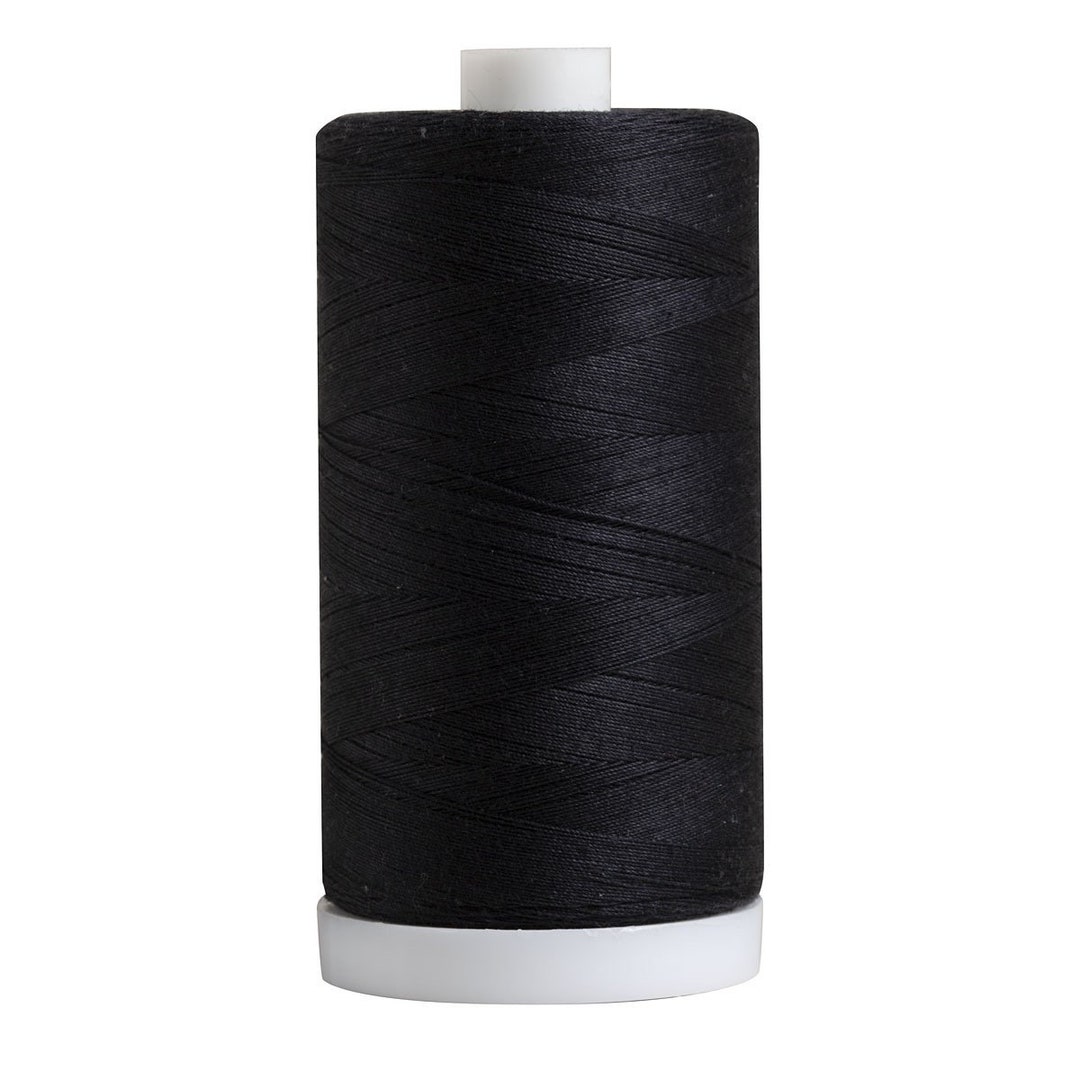 Connecting Threads Essential Black 100% Cotton 50 Wt 1200 Yards - Etsy