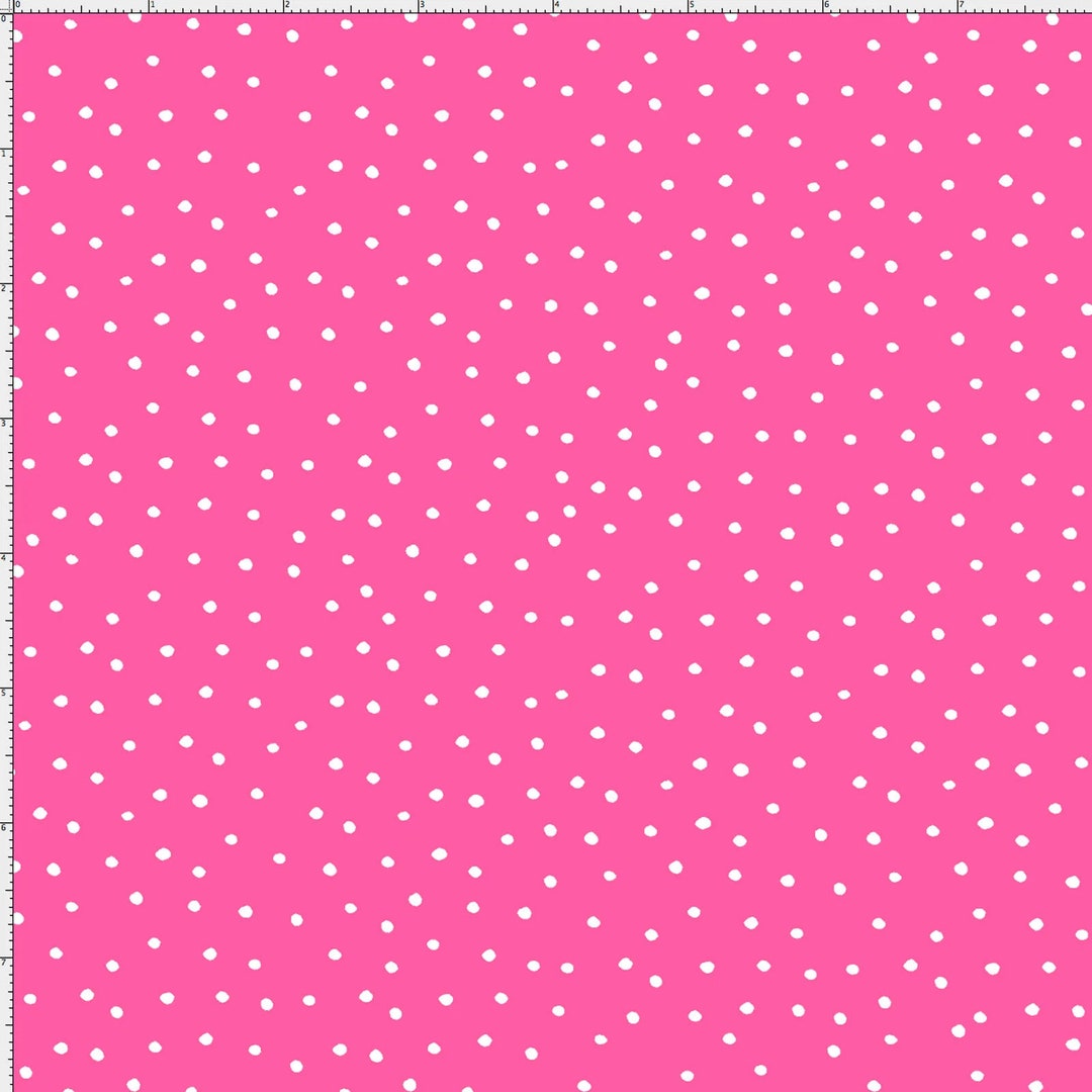 Dinky Dots in Bright Pink and White by Loralie Harris for Loralie ...