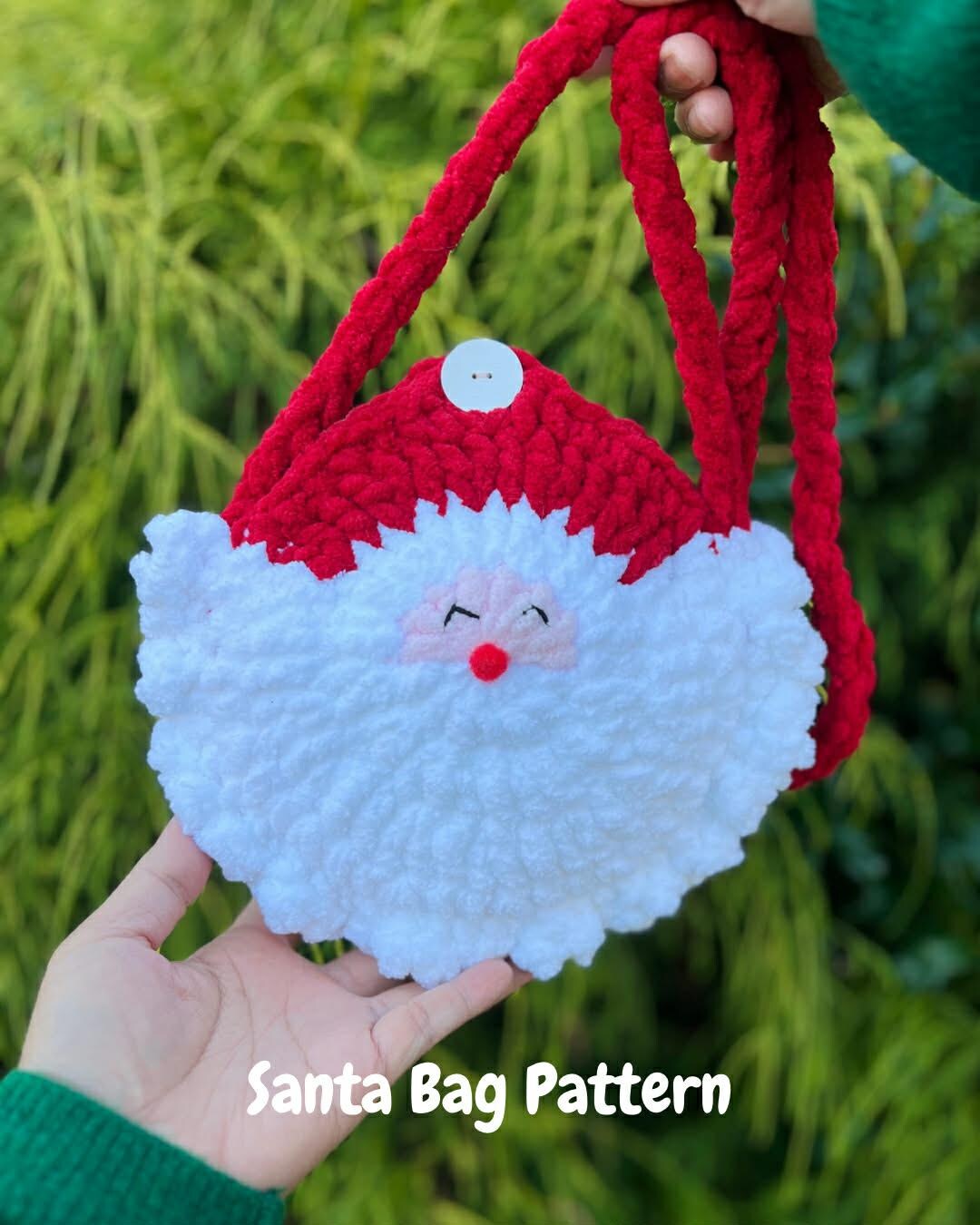 PATTERN: Crochet Santa Bag Pattern/ Crochet Christmas Bag/ Holiday ...