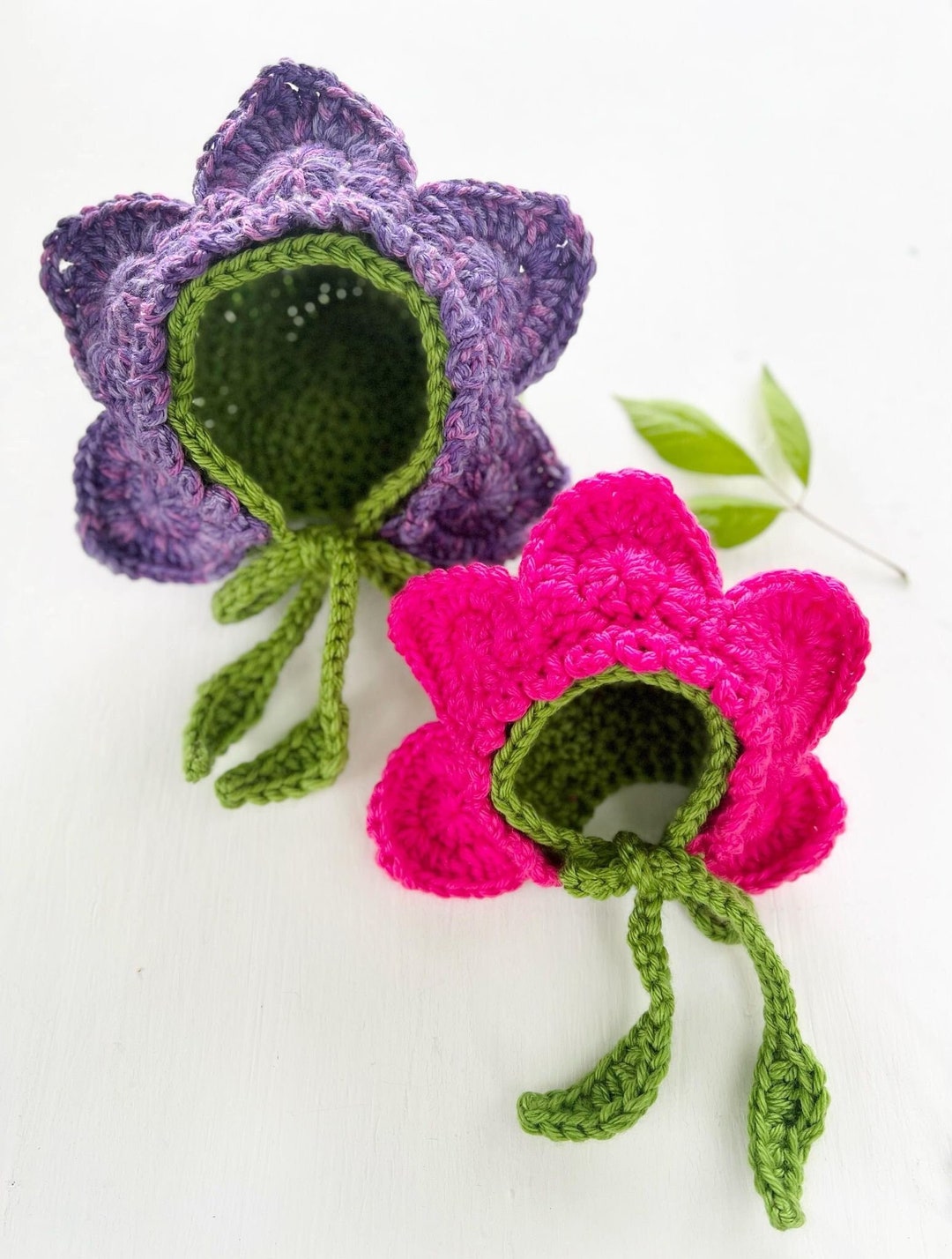 Pattern Flower Fairy Bonnet | Crochet Pattern I Crochet Flower Hat ...
