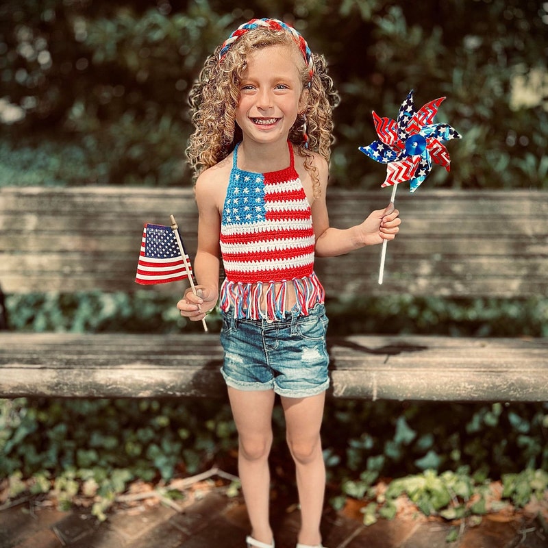 Patriotic Crochet Tops - Etsy