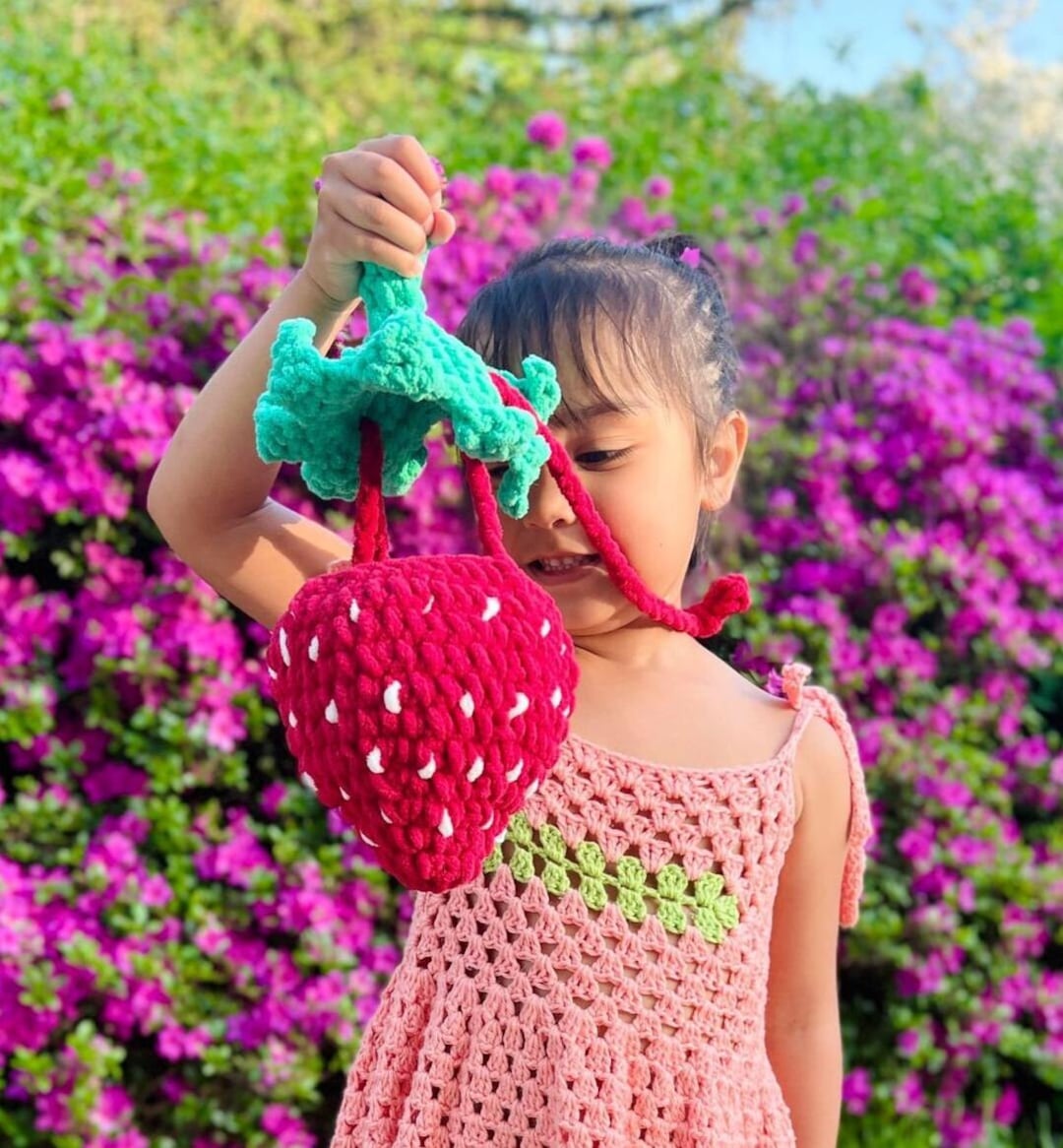 CROCHET PATTERN - Strawberry Purse Pattern, Crochet Strawberry Bag ...