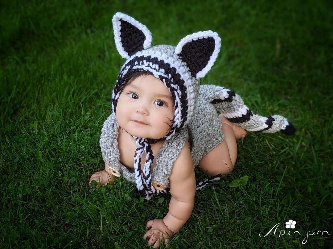 Baby Raccoon Costume,baby Raccoon Outfit,first Halloween Costume ...