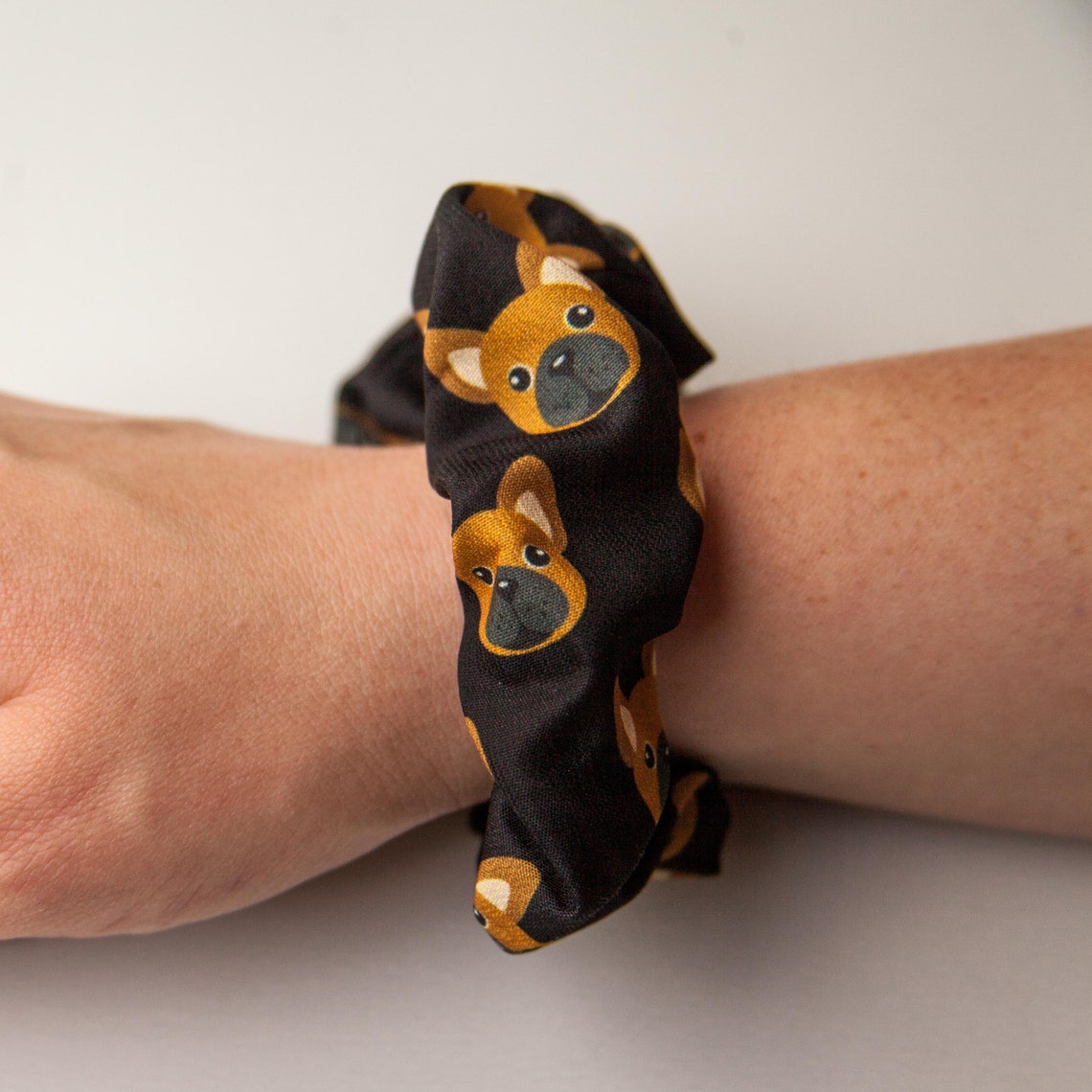 DOG FRENCHIE Hair Scrunchies 4 Pack French Bulldog Hair | Etsy