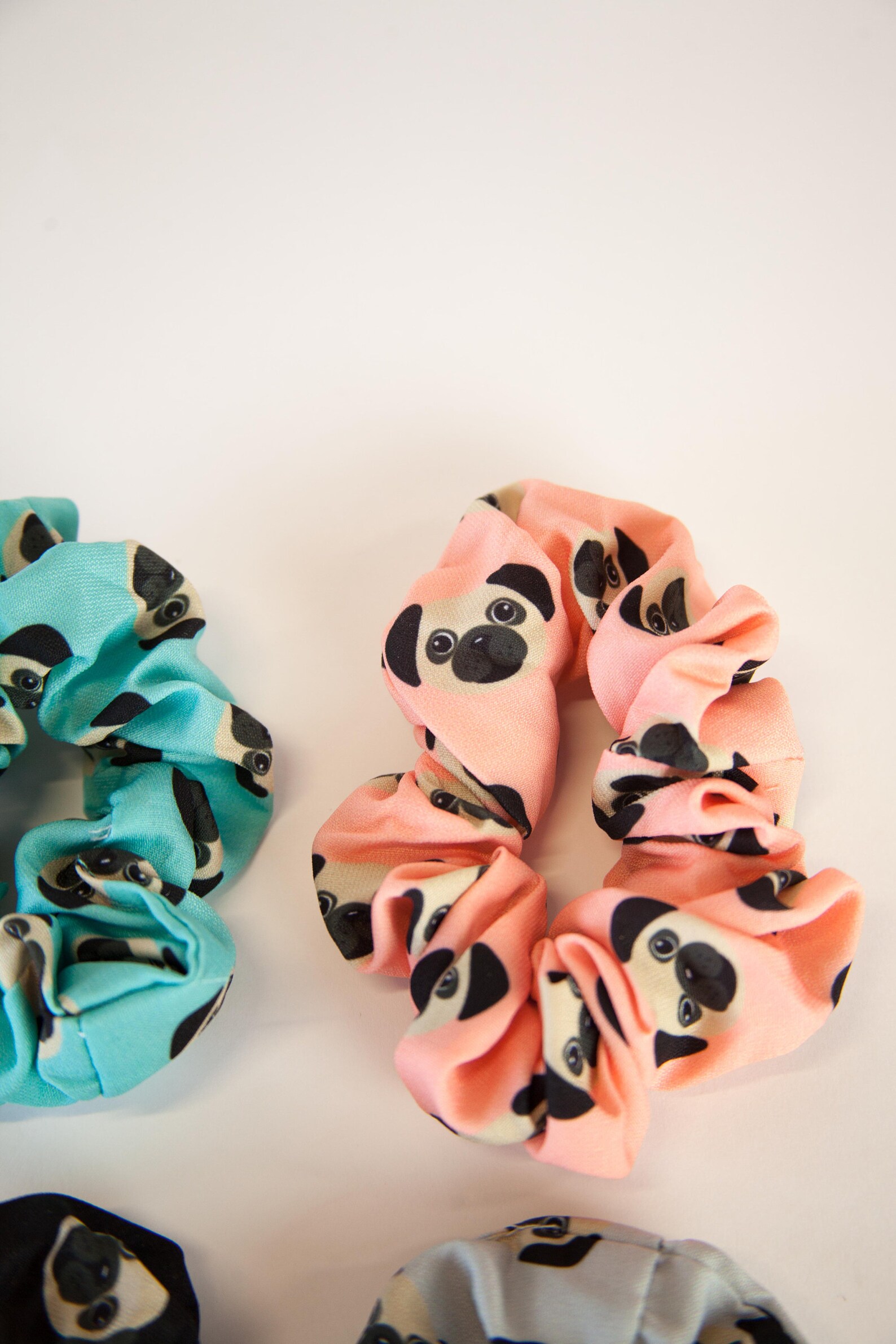 DOG PUG Hair Scrunchies Hair Ties Gentle Hair Elastic Hair - Etsy