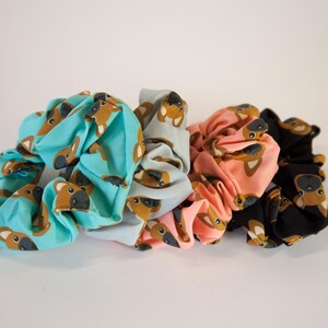 DOG FRENCHIE Hair Scrunchies, 4 Pack French Bulldog, Hair Ties, Hair ...