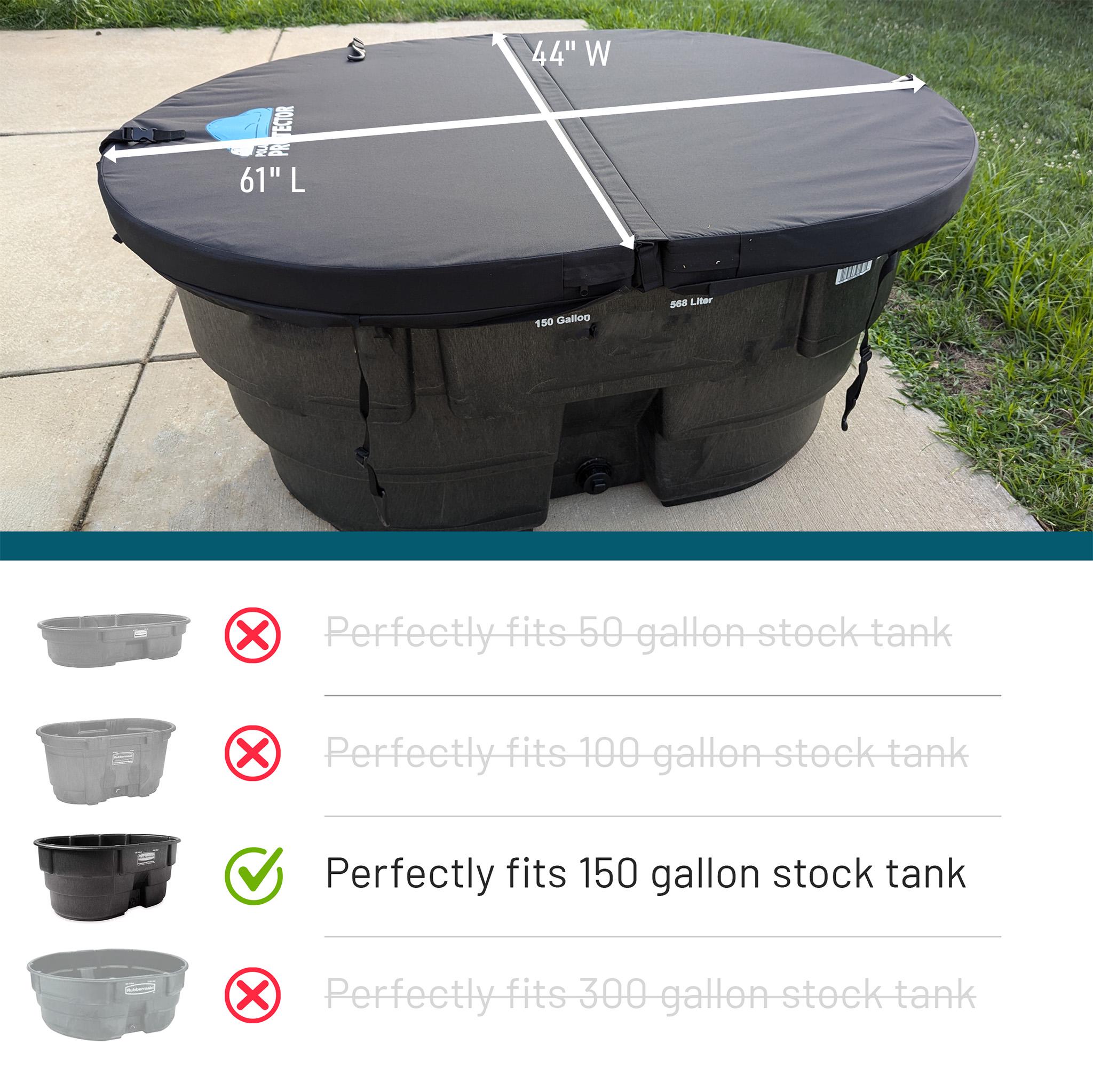 Polar Protector Insulated HARD Stock Tank Cover Ice Water Therapy Hot ...