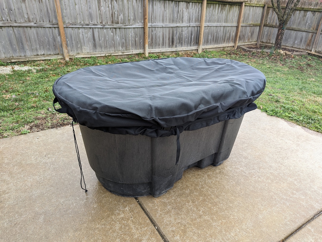150 Gallon Oval Tight Mesh Stock Tank Cover Rip Proof Tough Keeps Tanks ...