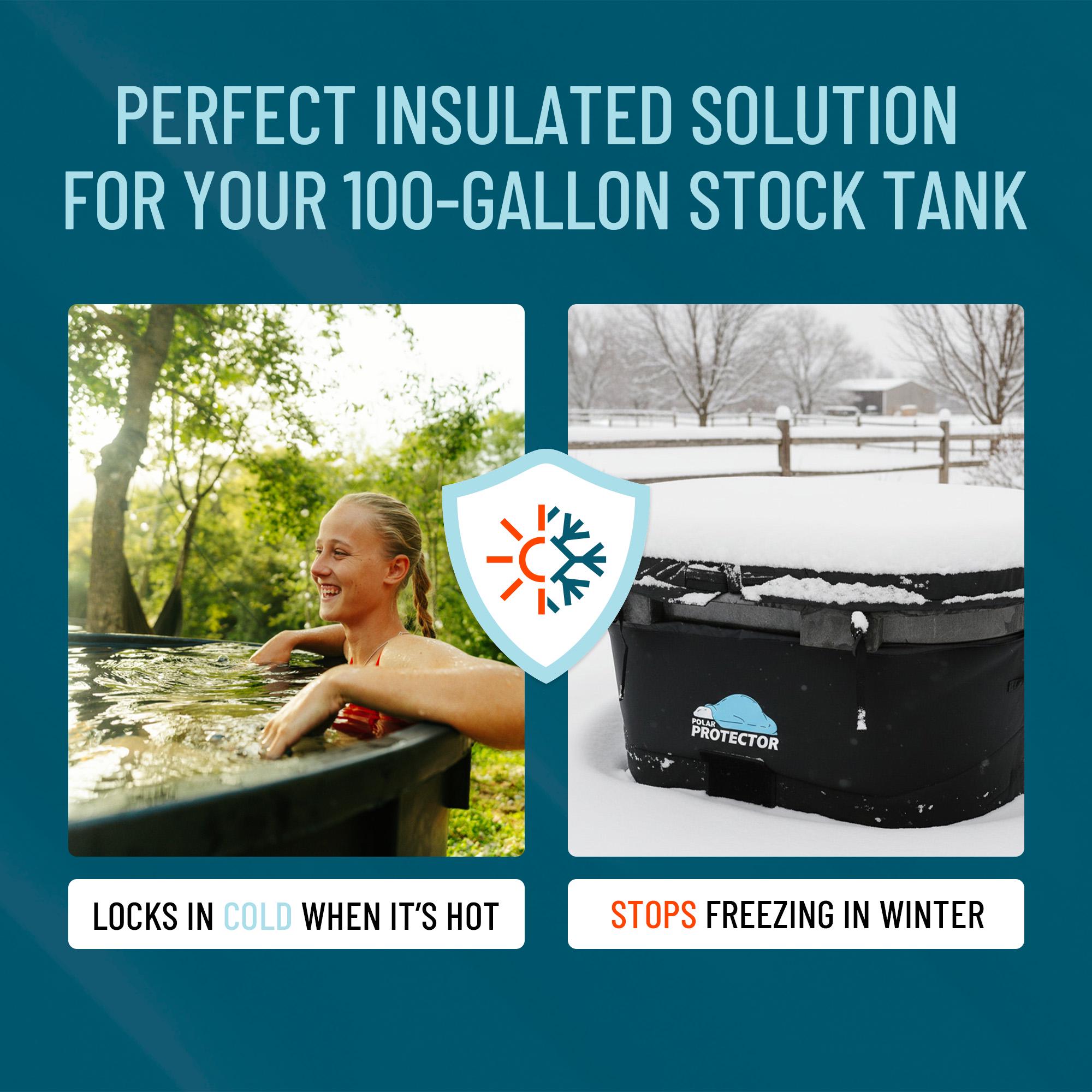 Polar Protector Insulated HARD Stock Tank Cover Ice Water Therapy Hot ...