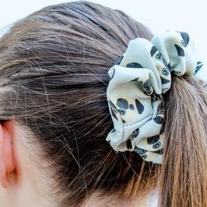 DOG, PUG Hair Scrunchies, Hair Ties, Gentle Hair Elastic, Hair ...