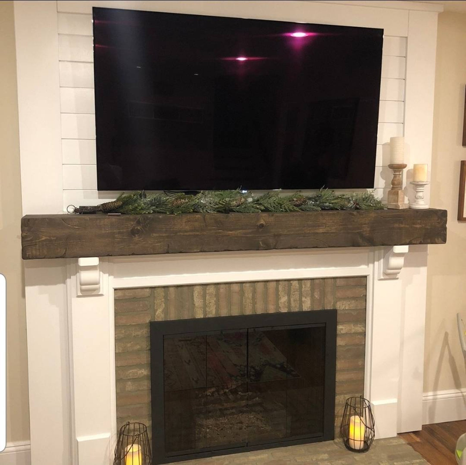 Rustic Barnwood Shelf Mantle - Etsy