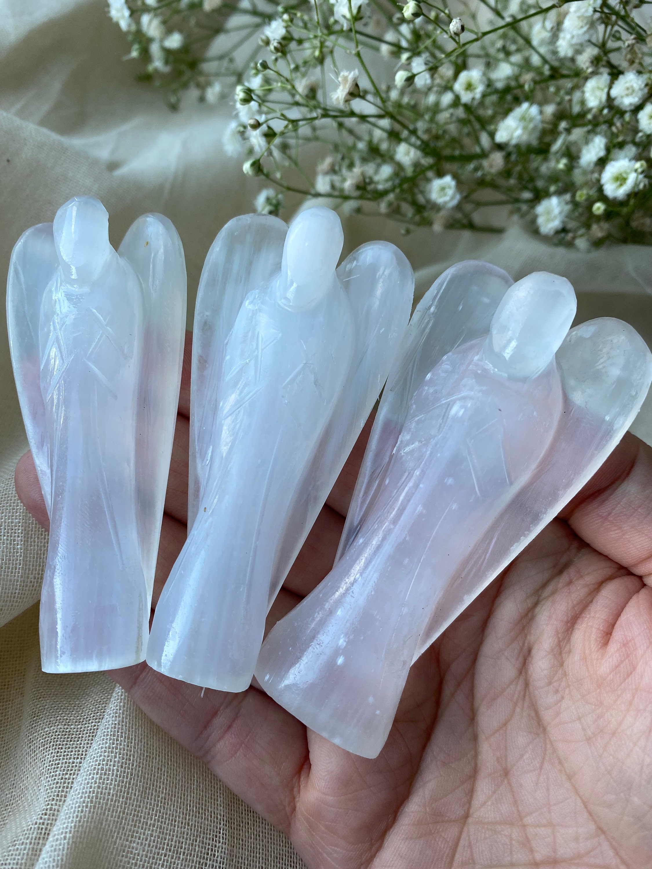 Selenite Angel White Angel Guardian Angel Crystal Angel - Etsy UK