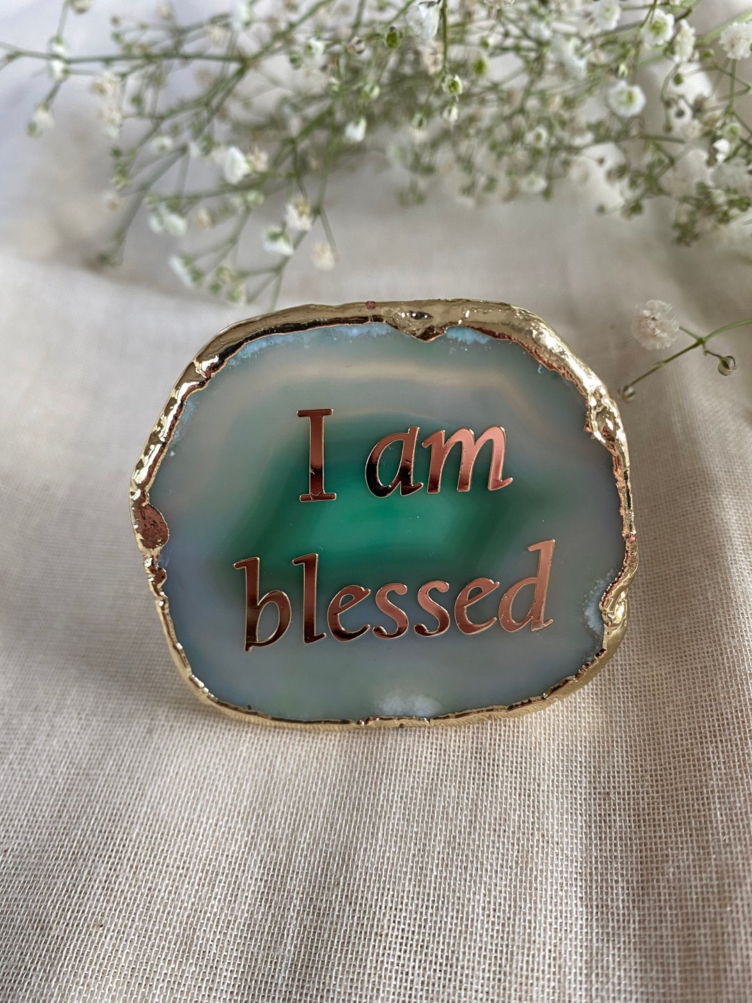 I’m Blessed Printed Plate - Motivational Desk Reminder - Support Love ...