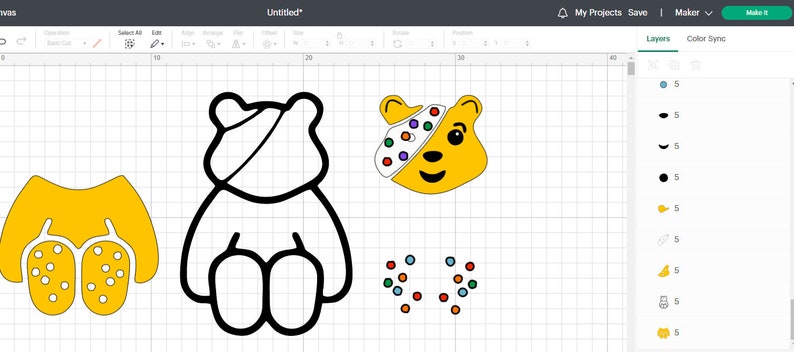 Children in Need Svg Bundle Children in Need Pudsey Bear - Etsy