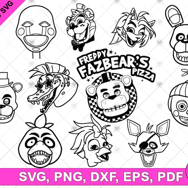 Freddy Pumpkin Stencil - Etsy