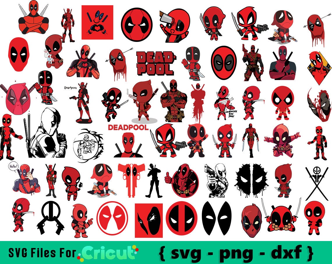 Dead Pool Svg Bundle, Png, Dxf, Eps, Digital Download, Funny Svg, Adult ...