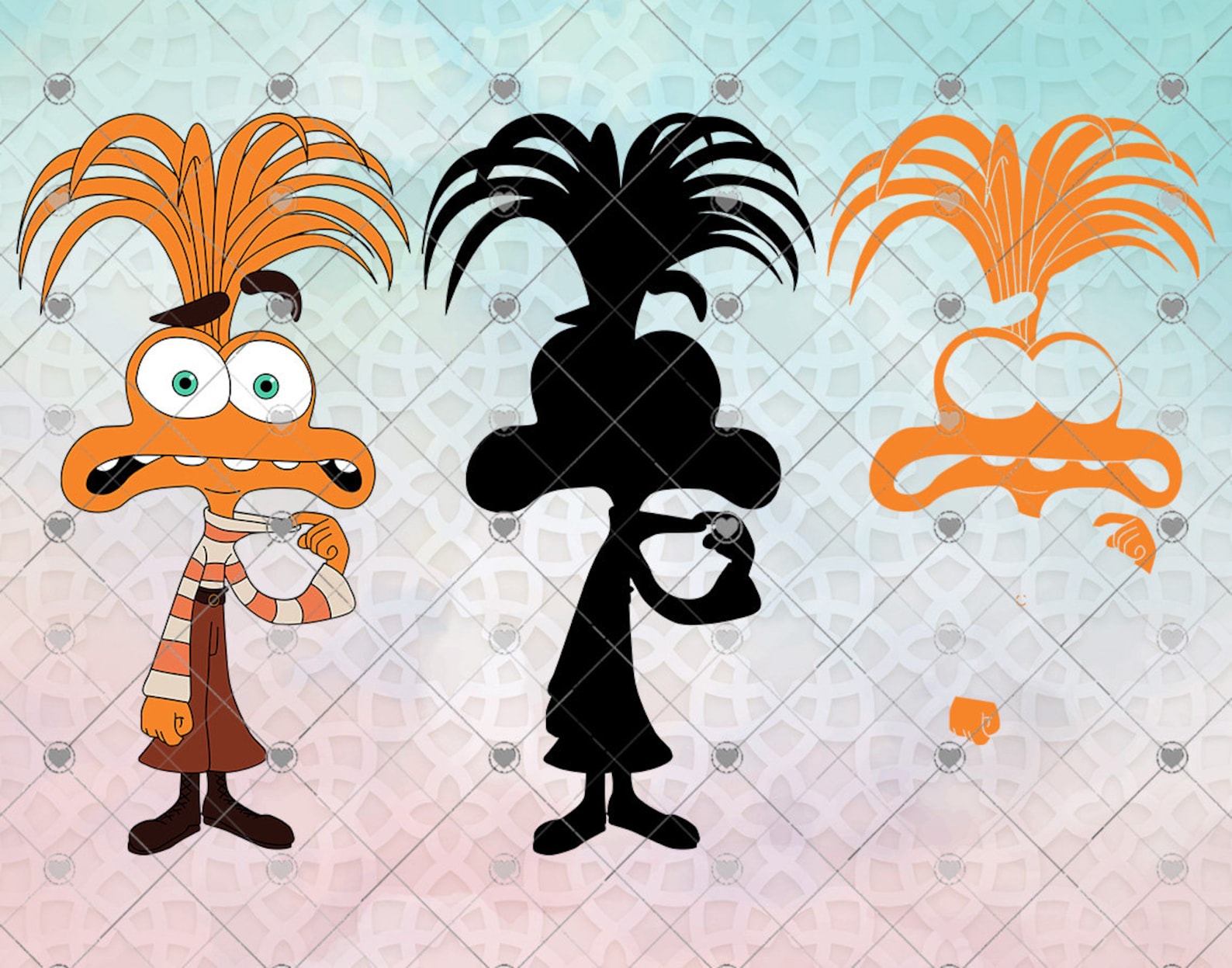 Inside Out 2 SVG Bundle, LAYERED Designs, Insideout 2 Birthday, Anger ...