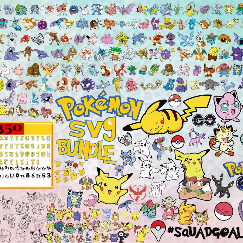 Pokemonsvg - Etsy