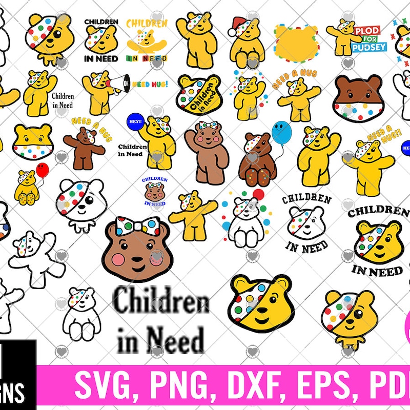 Svgs Children in Need - Etsy UK
