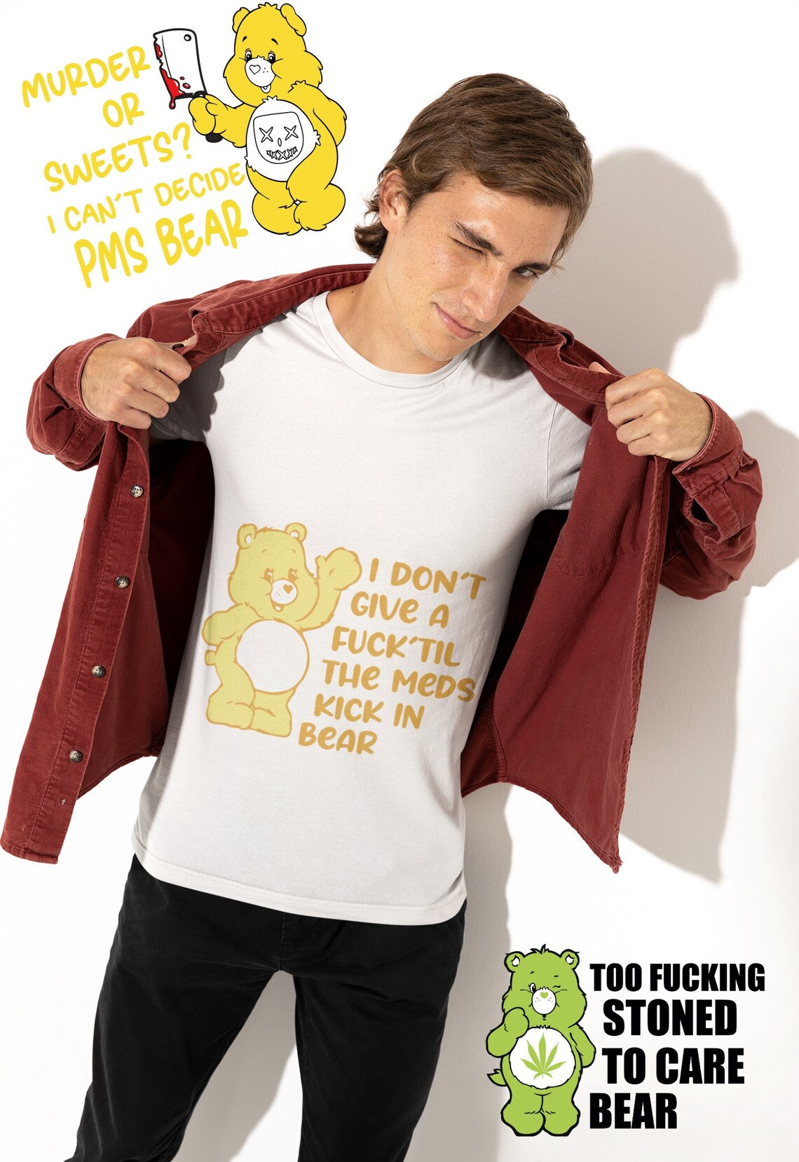 Evil Care Bears Svg Bundle Care Bears Layered Cricut Funny - Etsy UK