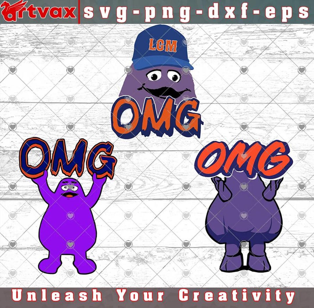 Grimace OMG Svg and Png, New York OMG Svg Png File, Great Sport Svg ...