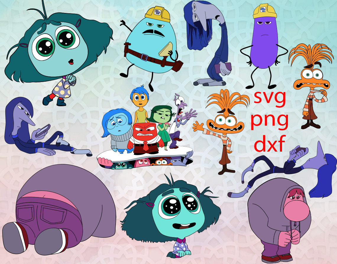 Inside Out 2 SVG Bundle, LAYERED Designs, Insideout 2 Birthday, Anger ...