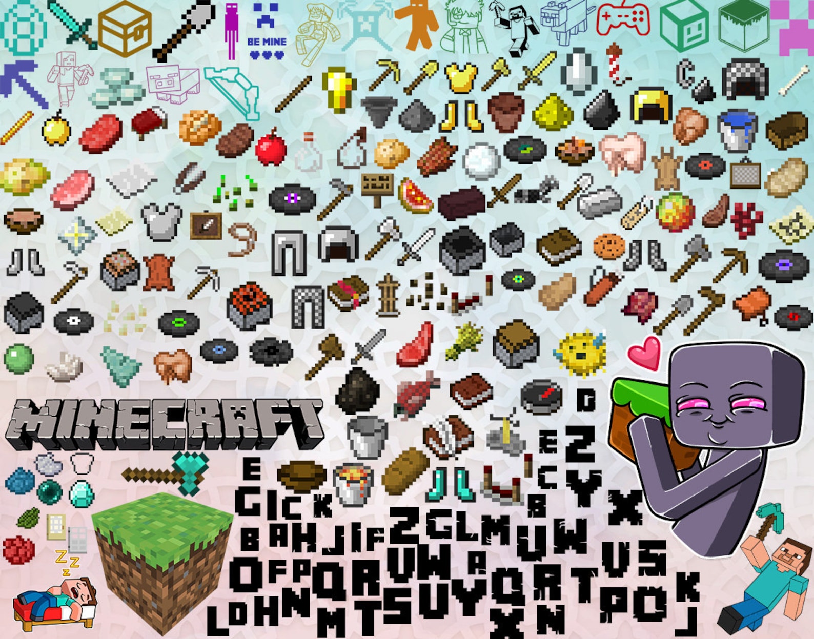 Gaming Svg Bundle, Mine Svg, Mine Free Clipart, Mine PNG, Mine Digital ...
