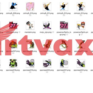 Retro Cartoon SVG Bundle | 90s Cartoon Characters Layered SVG PNG ...