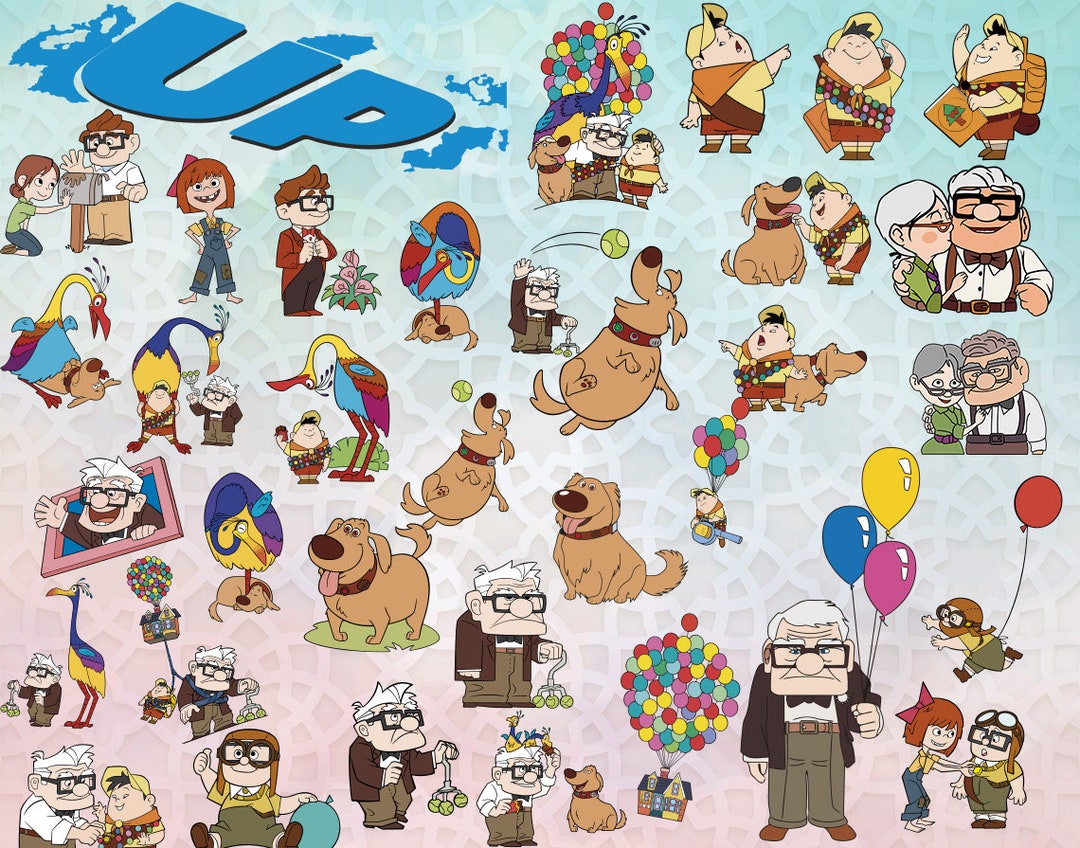 Up Svg, Layered SVG, DXF, PNG Digital Download, 34 up Svg Bundle, Movie ...