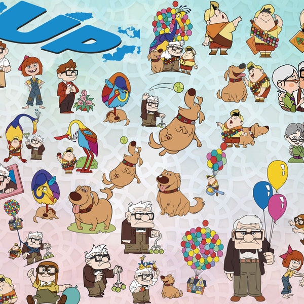 Up Movie Clipart - Etsy