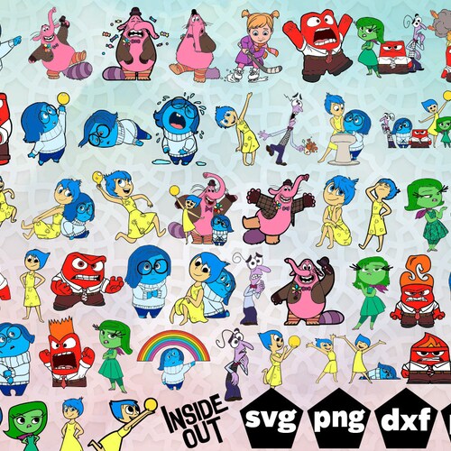 Insideout SVG LAYERED Designs Insideout Birthday Inside Out - Etsy