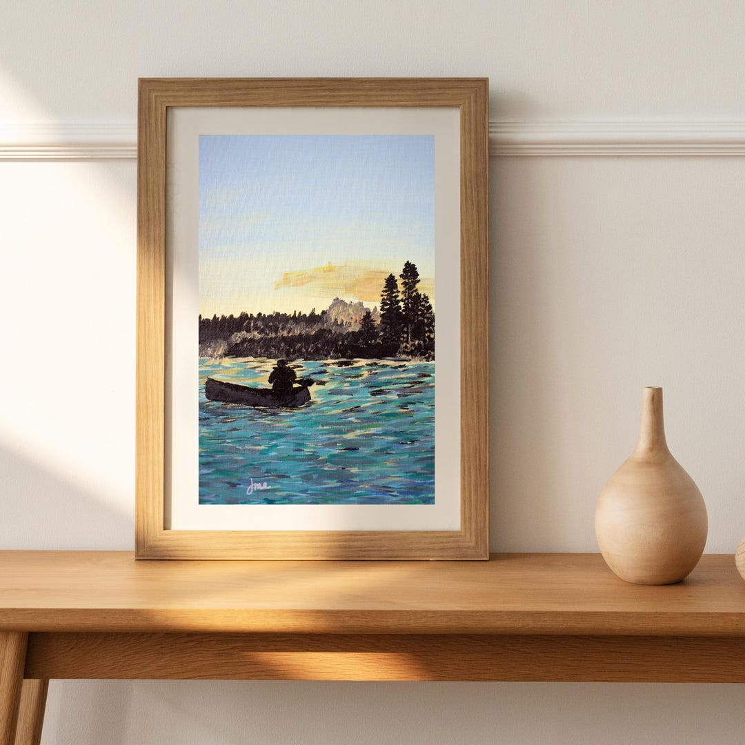Peace on Lake Superior: Acrylic Painting Art Print - Etsy