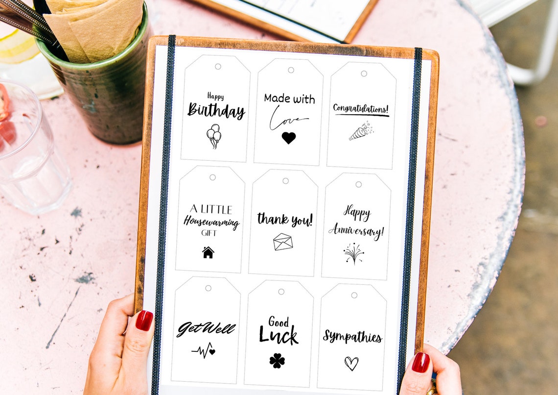 Printable Occasion Gift Tags - Etsy