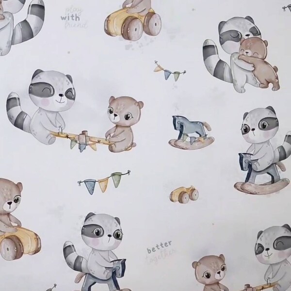 Woodland Nursery Fabric - Etsy