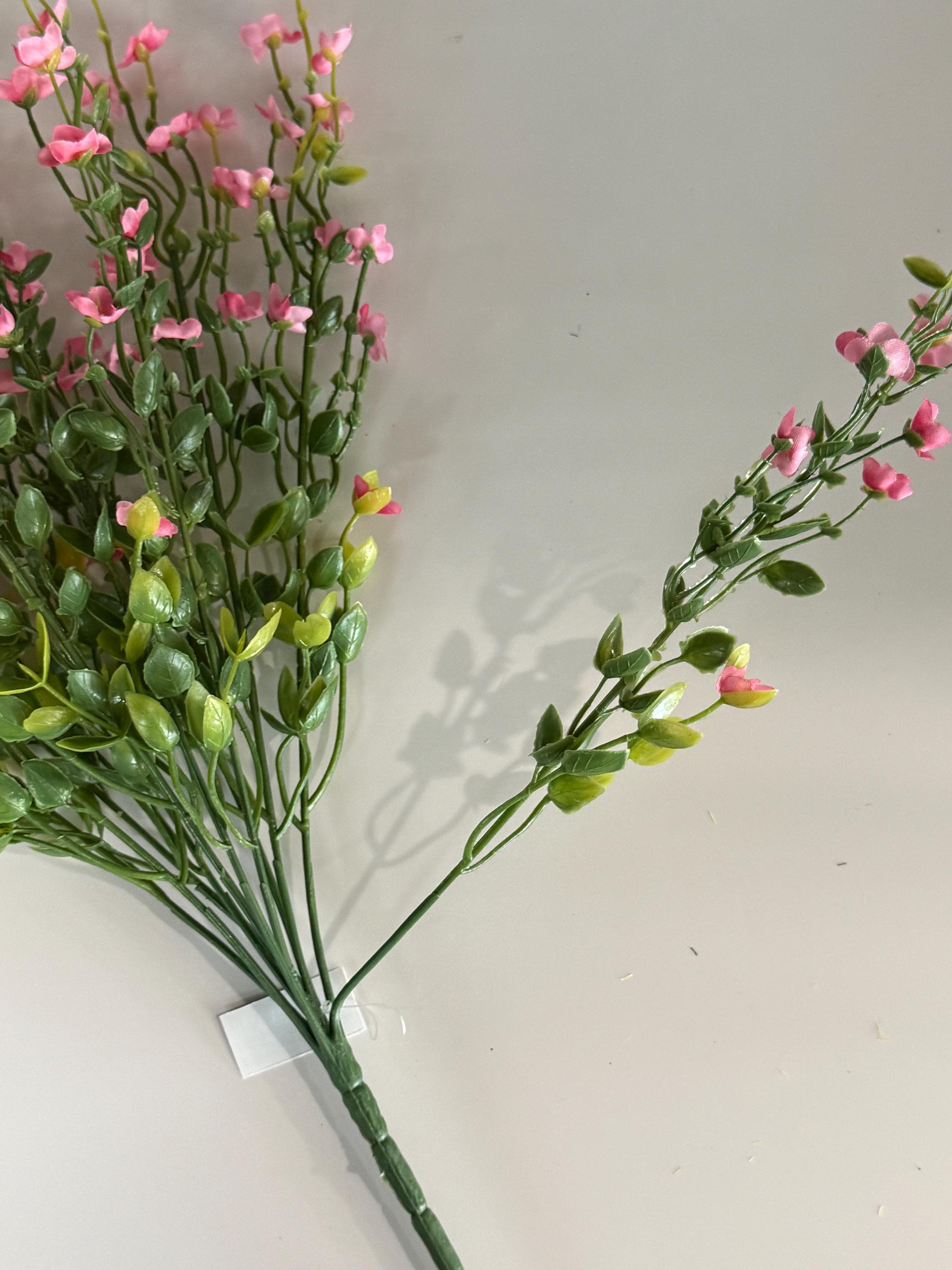 Forget Me Not, Pink, 17.5", Floral and Vase Filler, Wreath ...