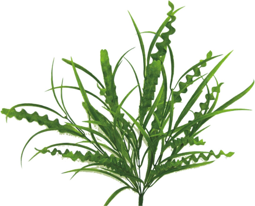 Plastic Grass Bush X7 25", Spring Greenery Accents for Wreaths, Wreath ...