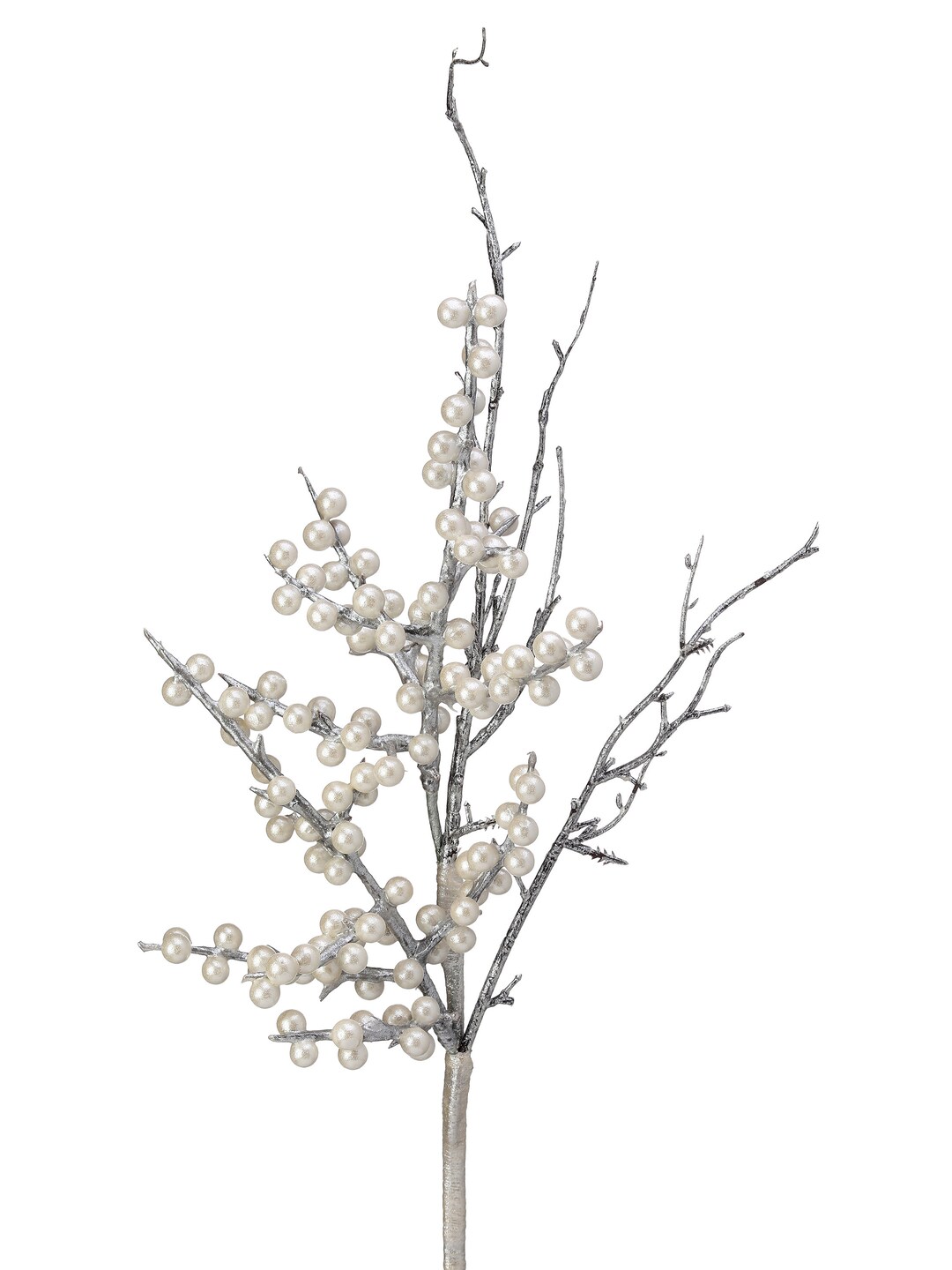 White Pearl Berry Branch Spray, 20": Perfect for Christmas, Valentine's ...