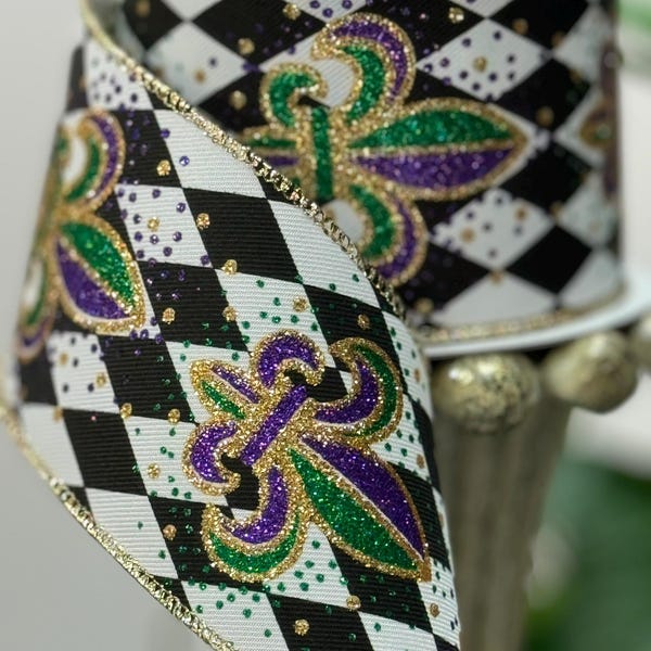 Mardi Gras Ribbon - Etsy