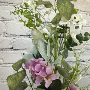 Wild Flower Spray and Greenery Filler Spray 33”, Wreath Embellishment ...