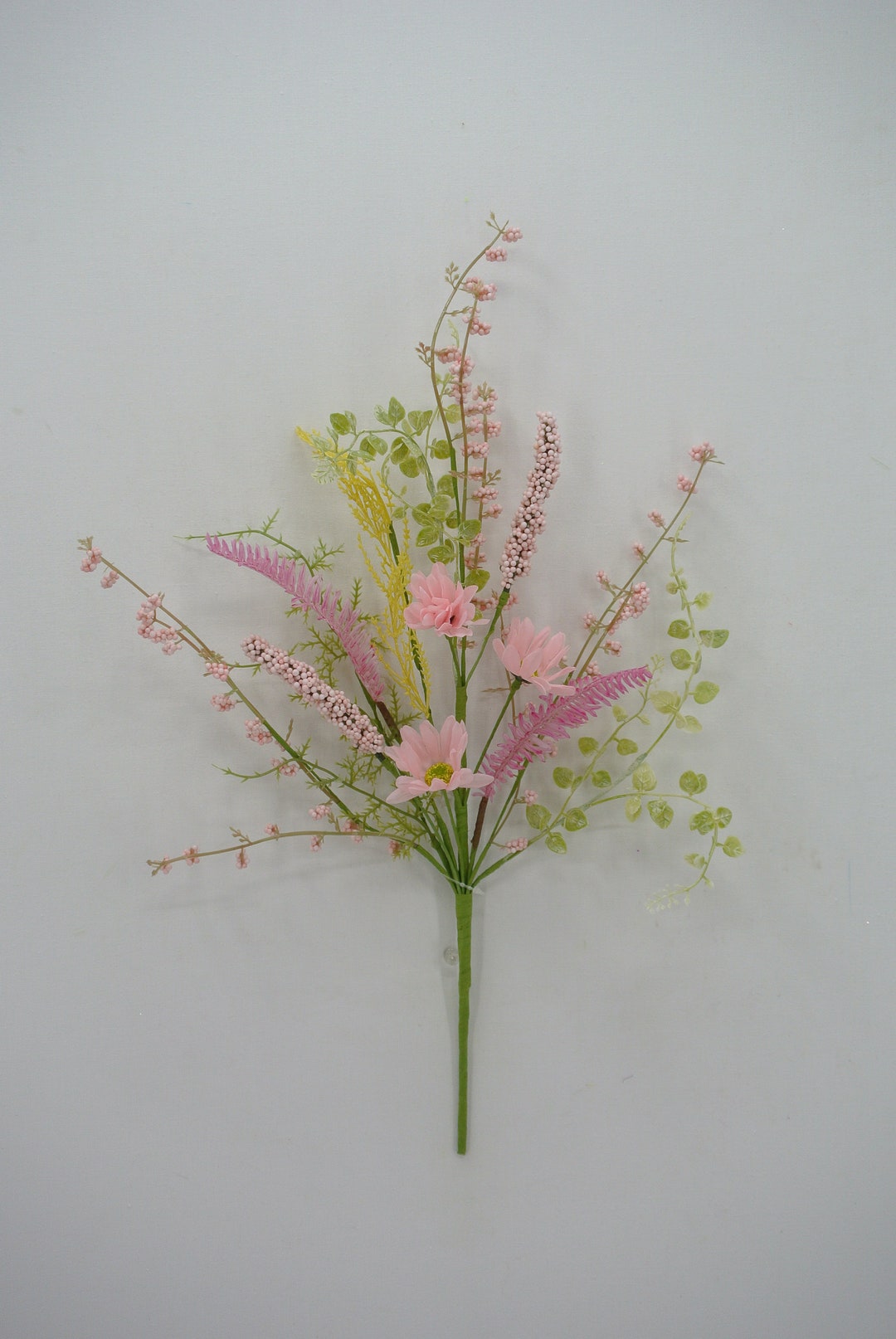 Pink Daisy Heather Pick 18, Wreath Embellishment Supply, Floral Supply ...