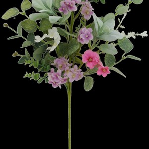 Wild Flower Spray and Greenery Filler Spray 33”, Wreath Embellishment ...