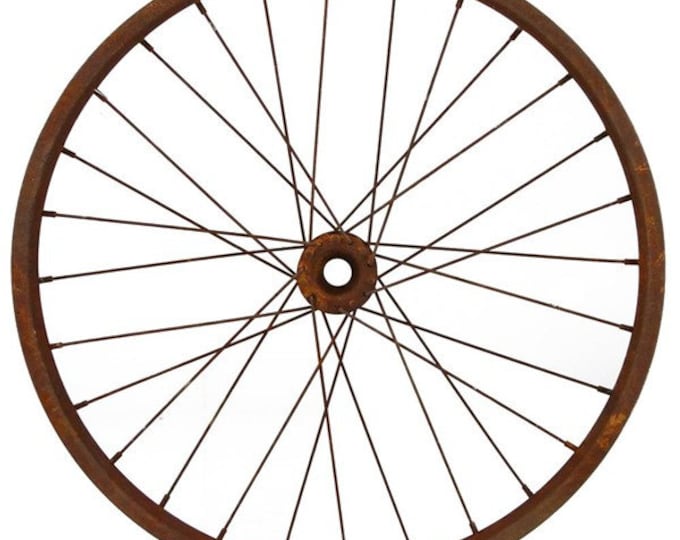 Rust Bicycle Rim 16.5" Dia, Wreaths, Wreath Embellishment Supplies ...