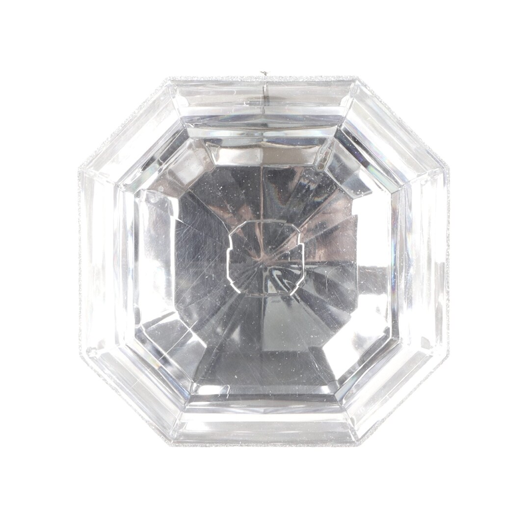 Gem Ornament Crystal Clear 6” Square Acrylic Jewel Cut Precious ...