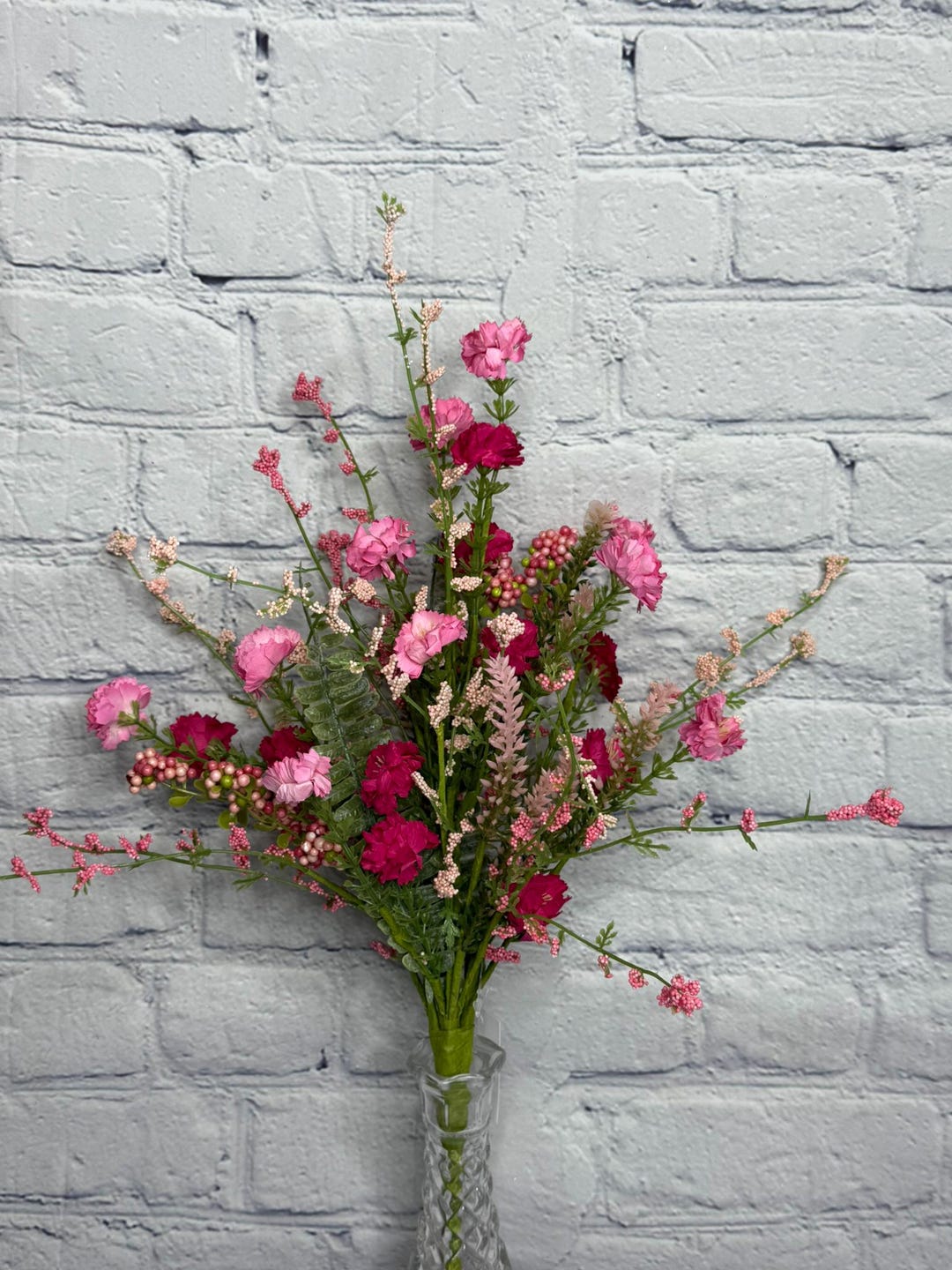 Pink Spring Mini Flower, 20”, Spring Floral, Mixed Floral, Spring ...