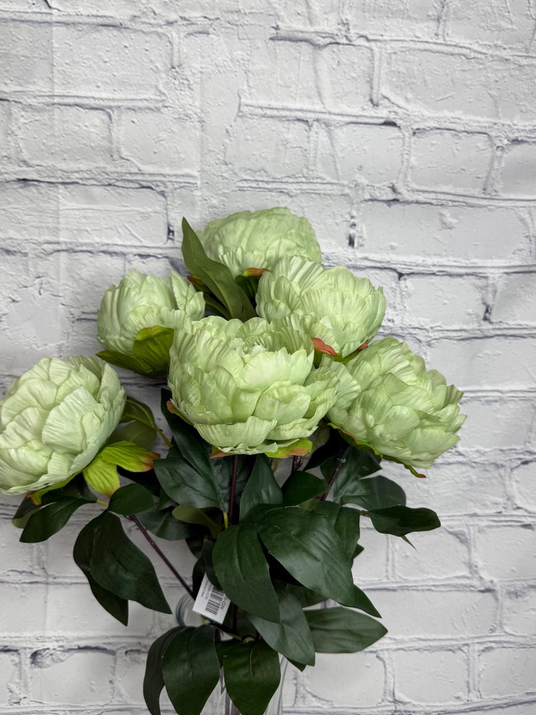 Light Green Peony Bush – 7 Blooms, 21", Wreaths, Centerpieces, Swags ...
