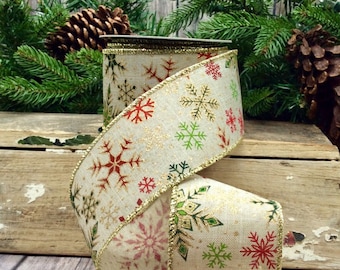 Red and Gold Braid Trim Velvet 4" Wired Ribbon, 5 Yds Premium Ribbon ...